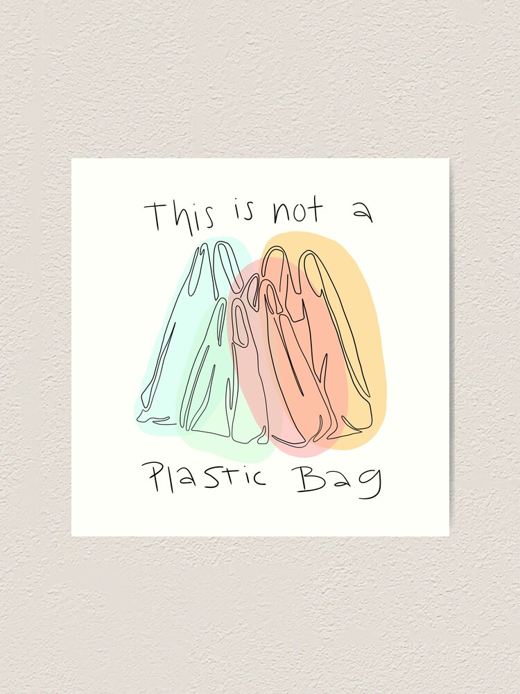 "Plastic Bag line drawing" Art Print for Sale by PaintPsd | Redbubble
