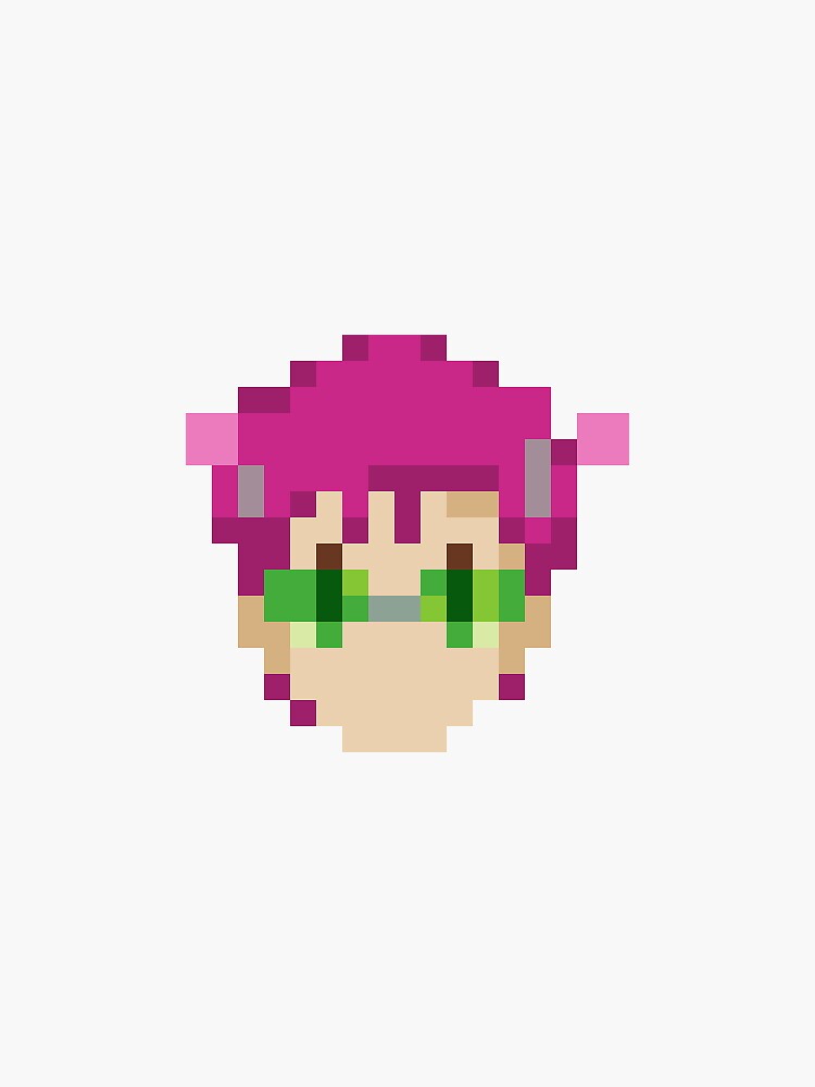 "Saiki K Pixel Art" Sticker by Ouivi | Redbubble