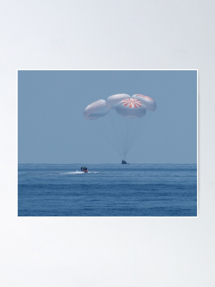 "SpaceX Crew Dragon Splashdown" Poster for Sale by Star-Citizen | Redbubble