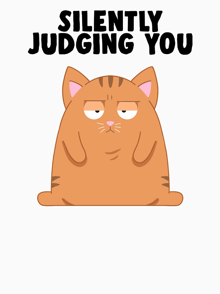 "Silently Judging You | Cool Cat" T-shirt for Sale by Kittyworks ...
