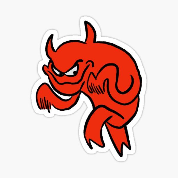"Sneaky Devil" Sticker by chrisisaberry | Redbubble