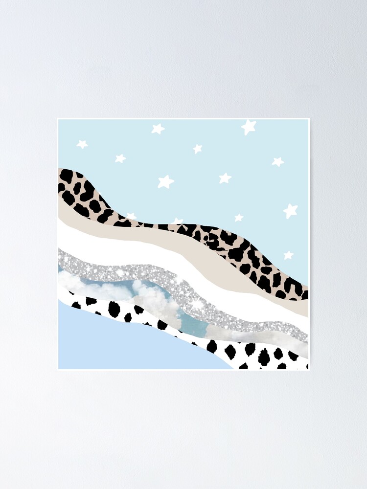 "Blue Vsco Pattern" Poster for Sale by kylienicole199 | Redbubble