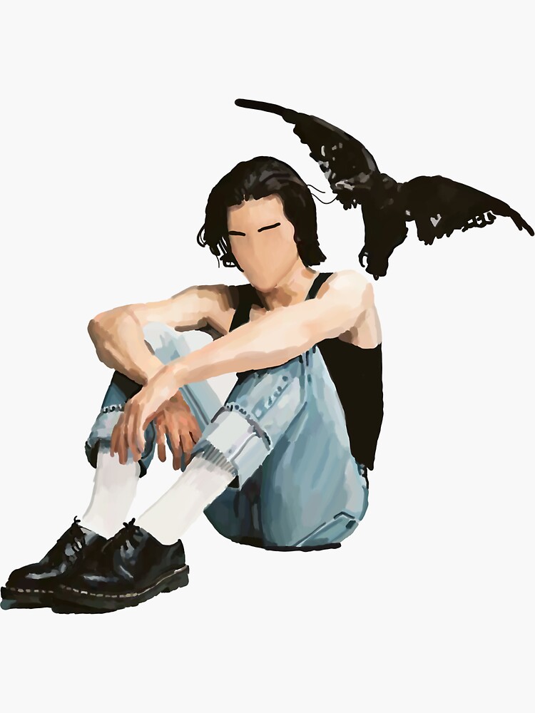 Pegatina «Diseño de portada de álbum de Conan Gray Kid Krow» de Kate-02 ...