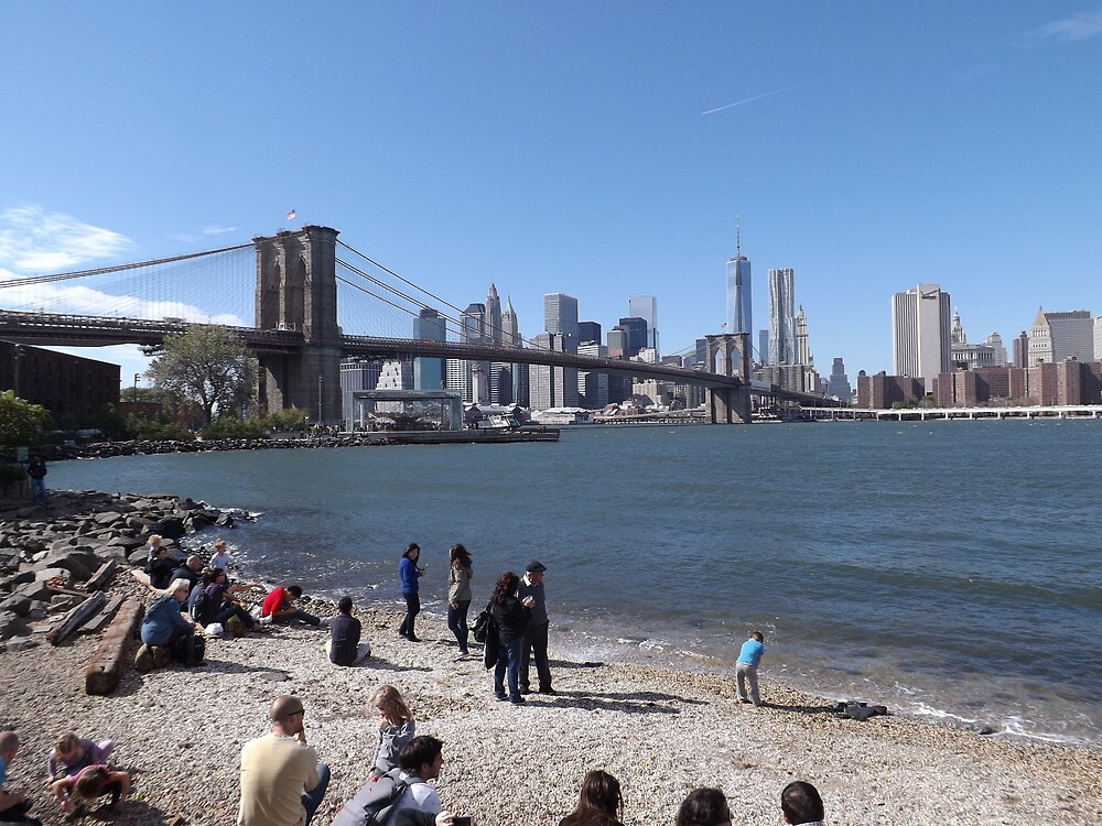 "A Beach in Brooklyn, Brooklyn Bridge, Brooklyn Bridge Park, Brooklyn ...