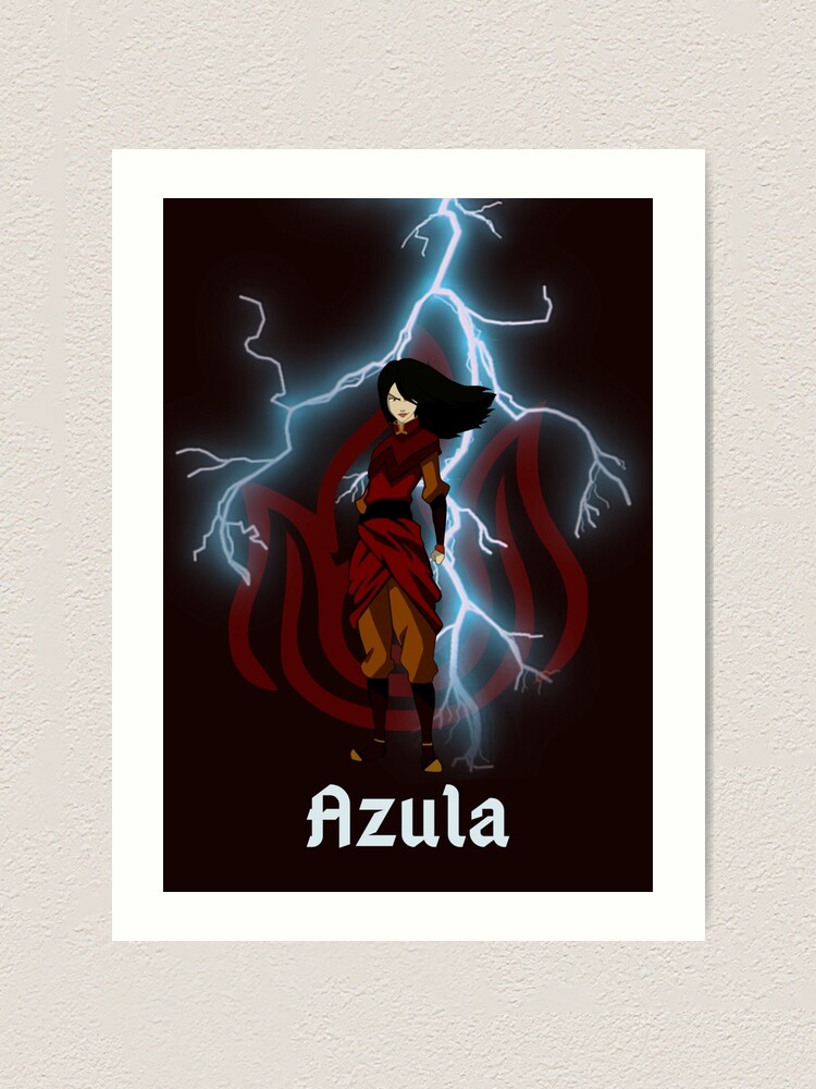"Azula Lightning Fanart" Art Print by allenavaart | Redbubble