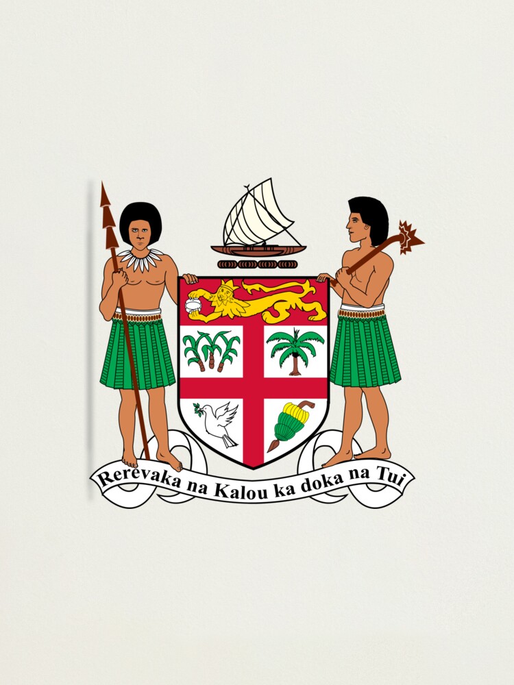 Lámina fotográfica «Escudo de armas de Fiji» de abbeyz71 | Redbubble