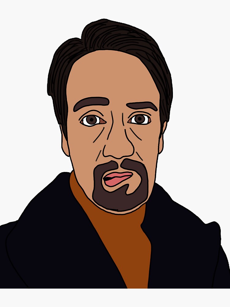 "Lin Manuel Miranda Lip Bite" Sticker for Sale by Taylor Barnett ...