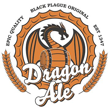 "Dragon Ale Logo" Sticker for Sale by ChailynReed | Redbubble
