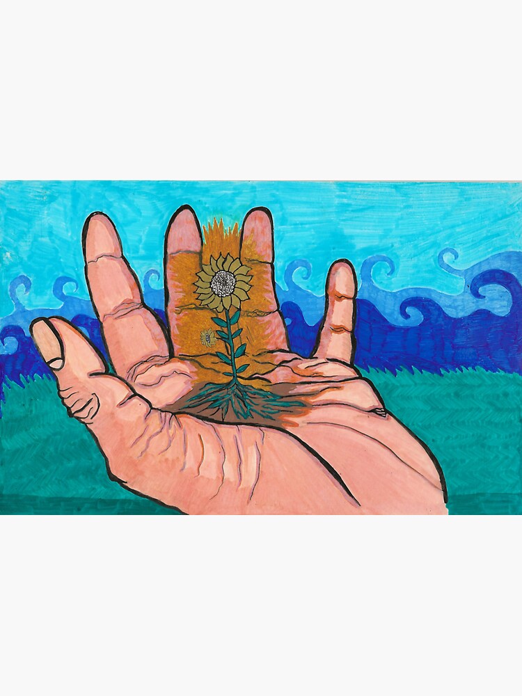 "The Nurturing Hand" Sticker for Sale by QuixoticInk | Redbubble