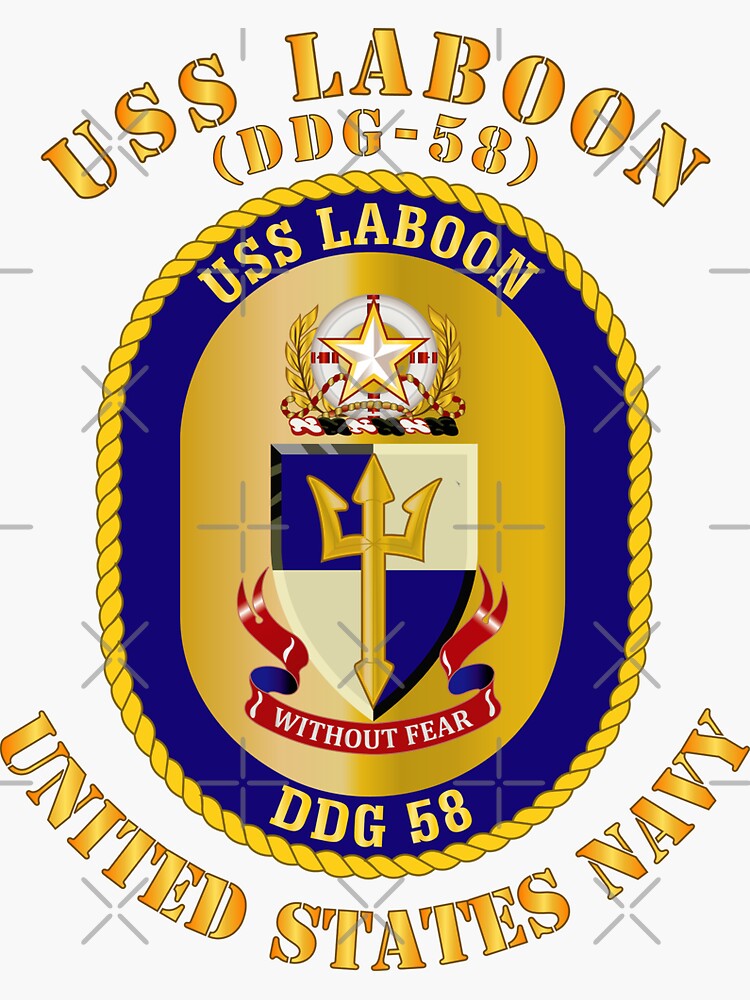 "Navy - USS Laboon (DDG-58)" Sticker by twix123844 | Redbubble