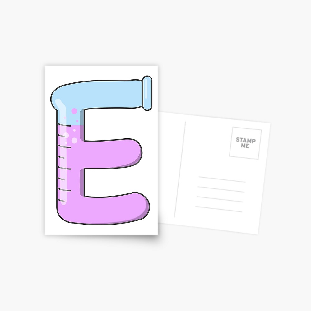 "Test Tube Letter E" Sticker for Sale by GeorgeLemon | Redbubble