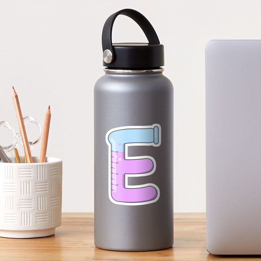 "Test Tube Letter E" Sticker for Sale by GeorgeLemon | Redbubble