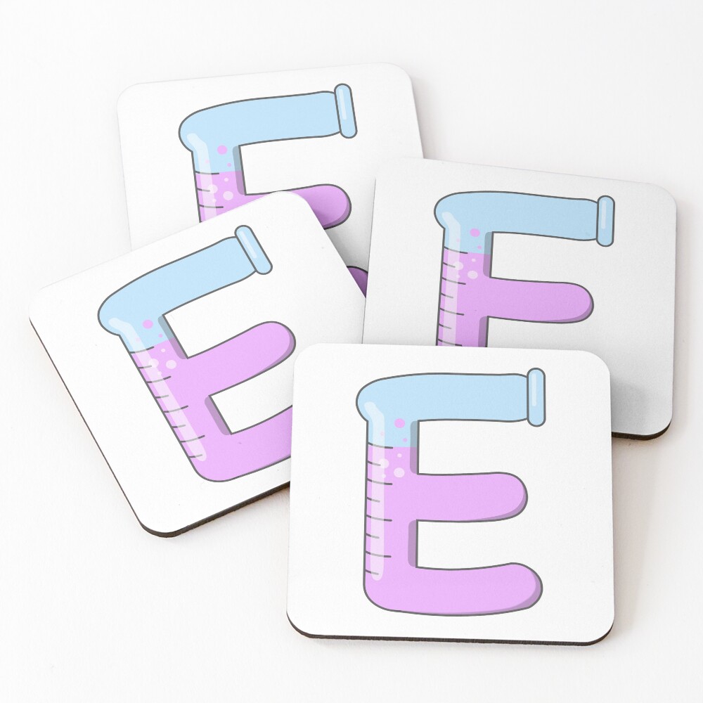 "Test Tube Letter E" Sticker for Sale by GeorgeLemon | Redbubble
