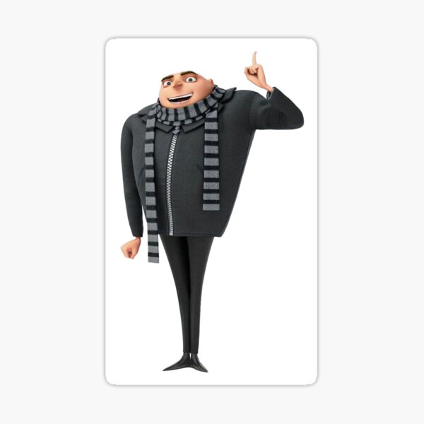 "Gru " Sticker for Sale by szaboarpi | Redbubble