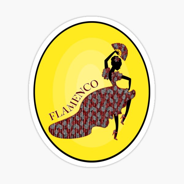 "Flamenco Dance - Sundance" Sticker for Sale by SphynxDen | Redbubble