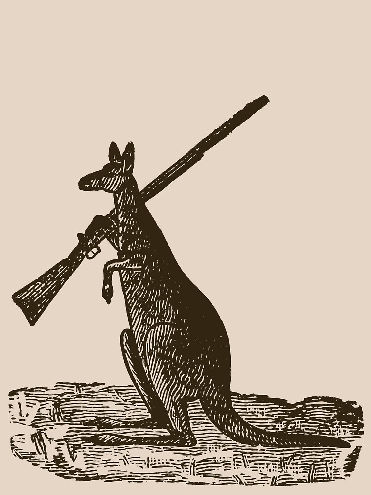 "Kangaroo Shotgun" T-shirt for Sale by jimmyraynes | Redbubble ...