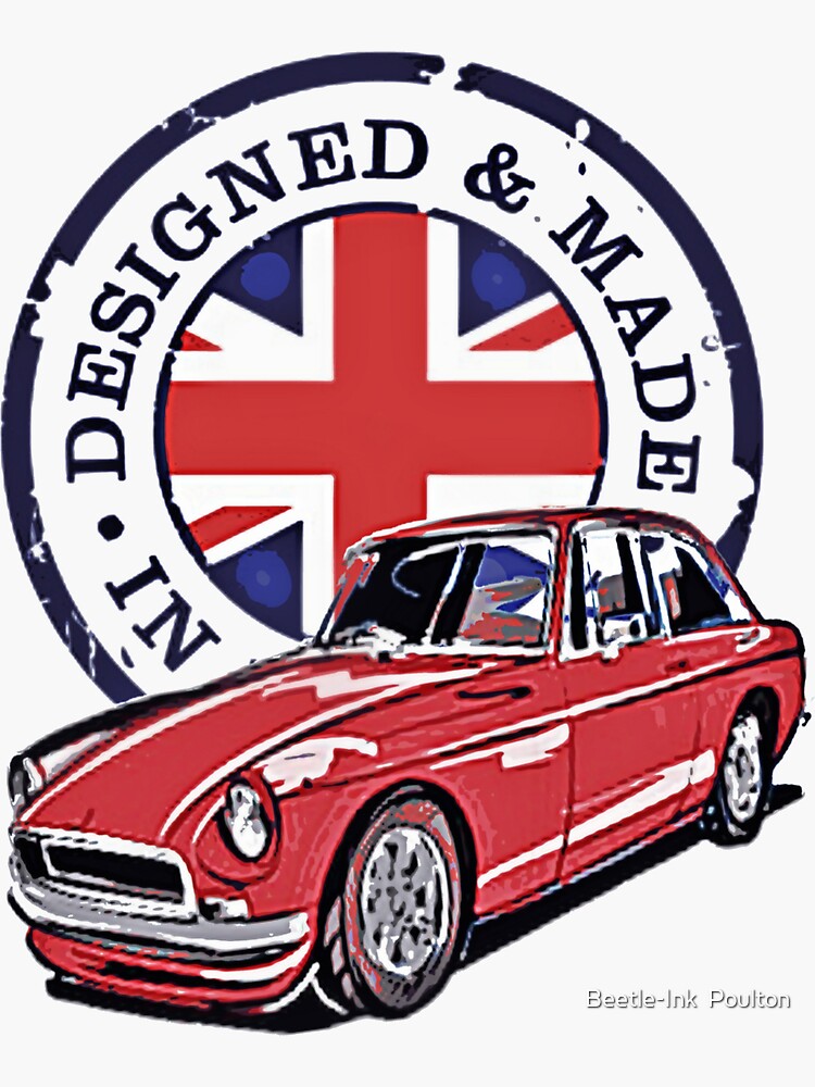 "MG Made in the UK" Sticker by stevenpoulton | Redbubble