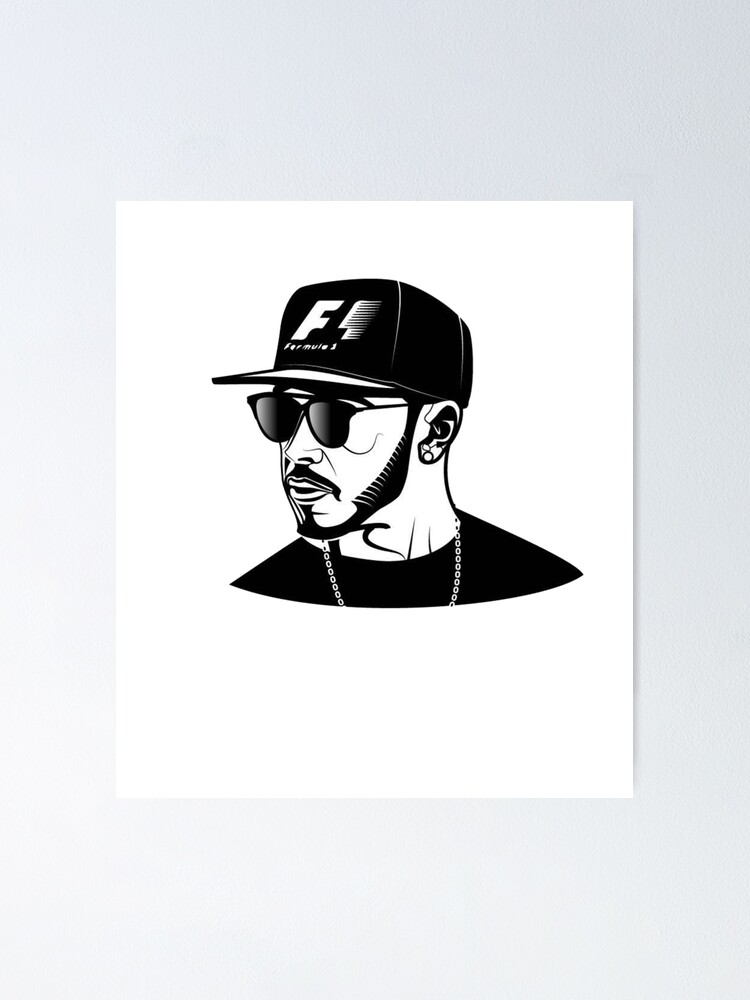 "Lewis Hamilton Cartoon" Poster for Sale by ihardalov | Redbubble