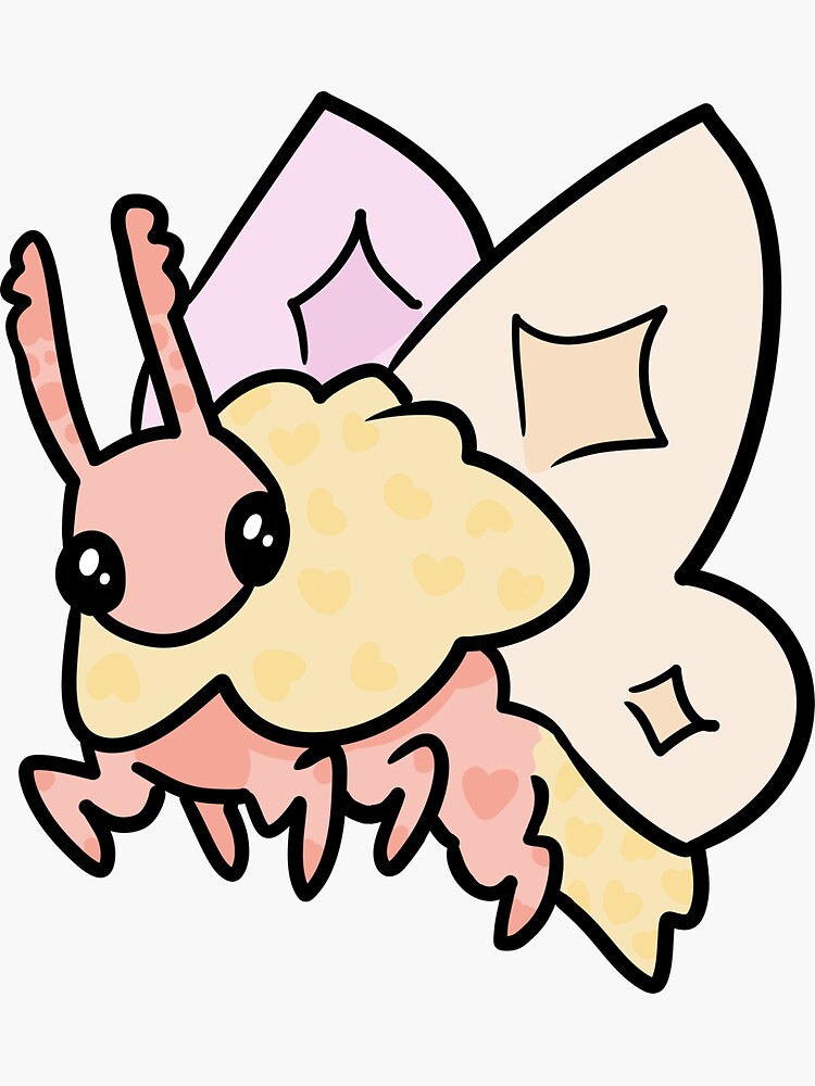 "Cutie Moth" Sticker for Sale by JosslyDraws | Redbubble