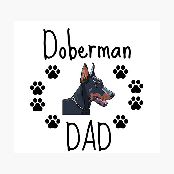 "Doberman Dad sketch" Photographic Print by BeyondtheQuote | Redbubble