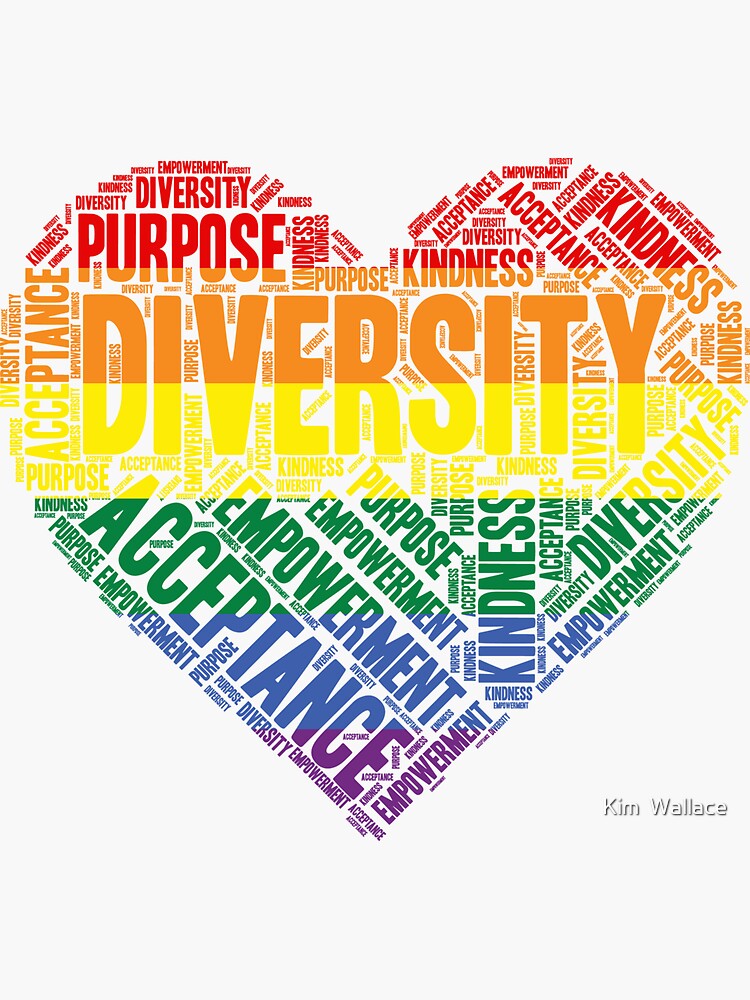"Original Diversity Logo" Sticker for Sale by beeremilk | Redbubble