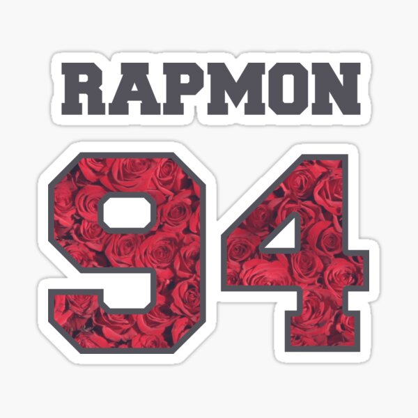 "BTS- RAPMON 94 Line Flower Design" Sticker for Sale by Cloakandbadger ...