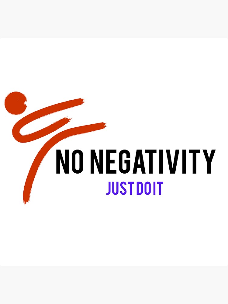 "No Negativity design for redbubble" Sticker for Sale by 123Aman456 ...