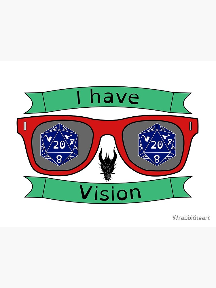 "Critical Vision" Poster by Wrabbitheart | Redbubble