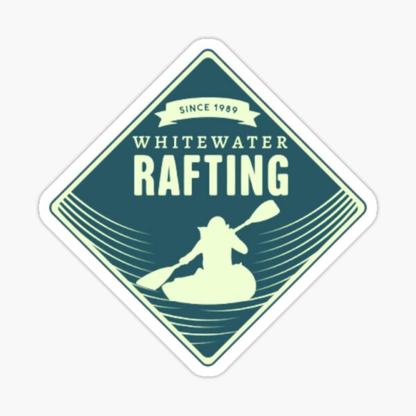 "KEEN TIKI - WHITEWATER RAFTING " Sticker for Sale by KEEN-TIKI | Redbubble