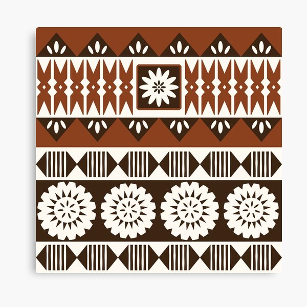 "Fijian Masi 2 - Neutrals" Canvas Print for Sale by lolomastudio ...