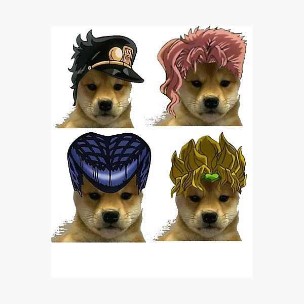 "Jojo Doge Funny Meme Cheems T-shirts Stichers Mask For Gift ...