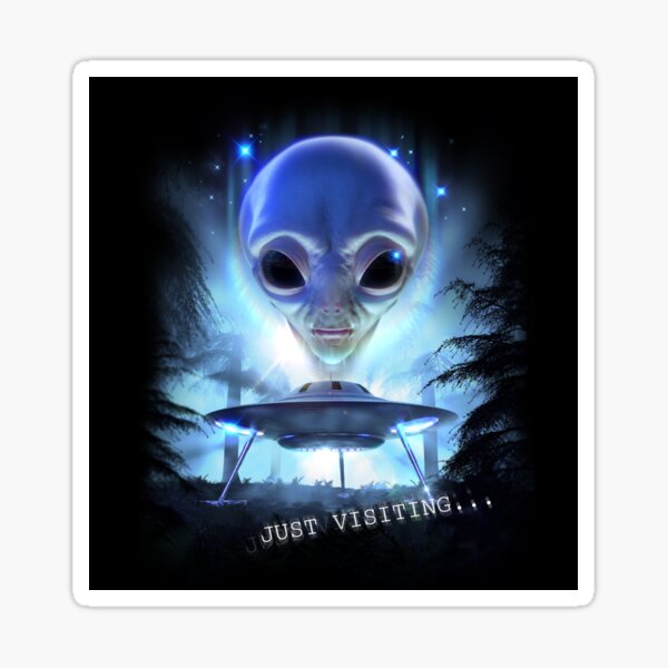"Just Visiting" Sticker for Sale by DavidPenfound | Redbubble