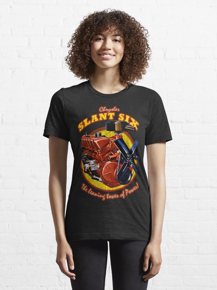 "Slant 6" T-shirt for Sale by madmorrie | Redbubble | chrysler t-shirts ...