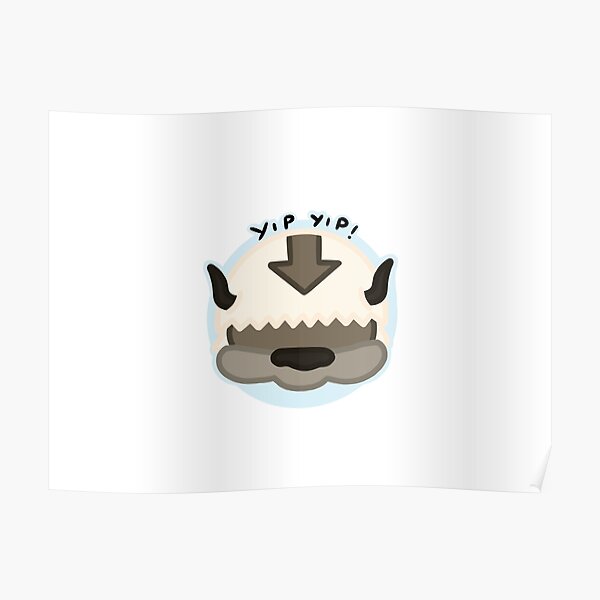 Appa Avatar Atla Cute The Last Airbender Posters | Redbubble