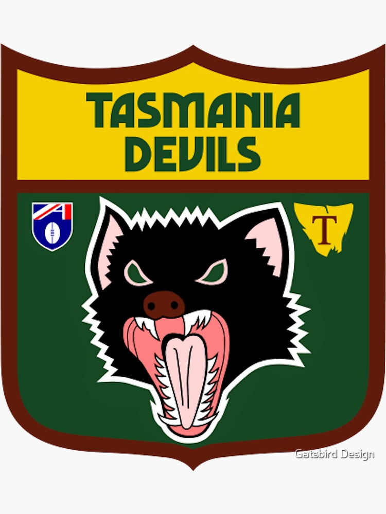 "Tasmanian devils football club | AFL footy" Sticker by euror-design ...