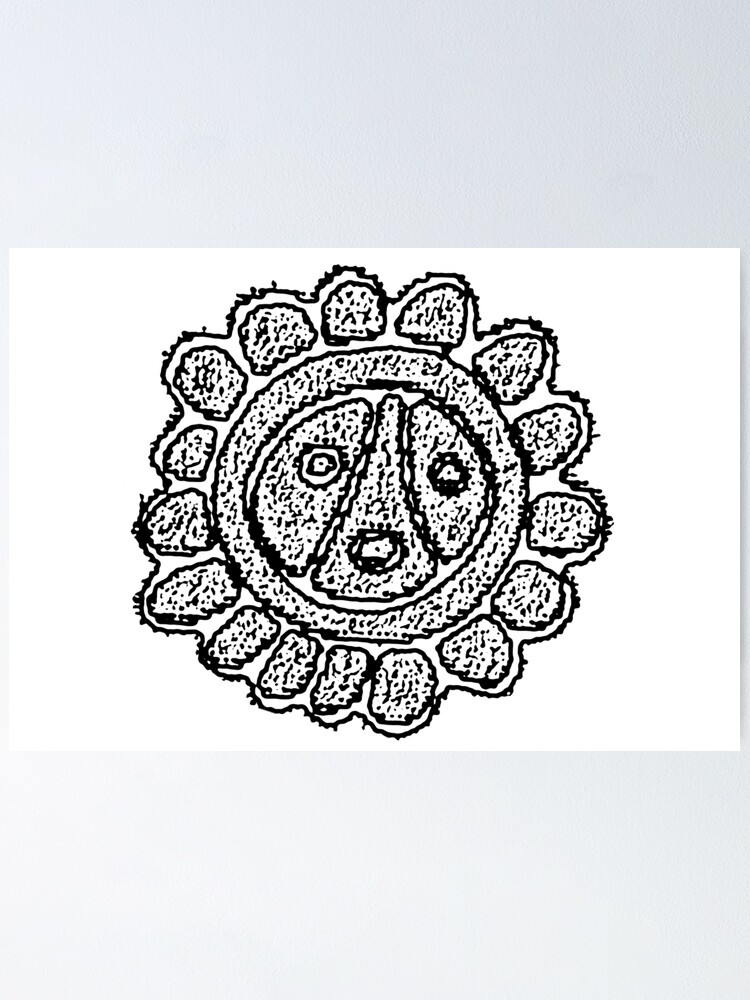 Póster «Símbolo Sol Taino De Puerto Rico» de liamaris | Redbubble