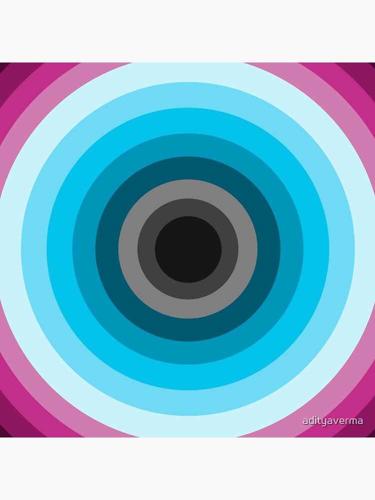 "focus color circle patterns " Poster for Sale by adityaverma | Redbubble