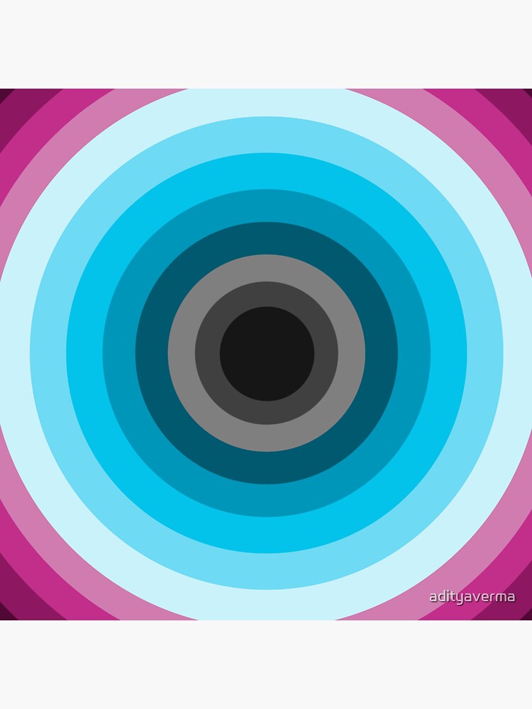 "focus color circle patterns " Sticker for Sale by adityaverma | Redbubble