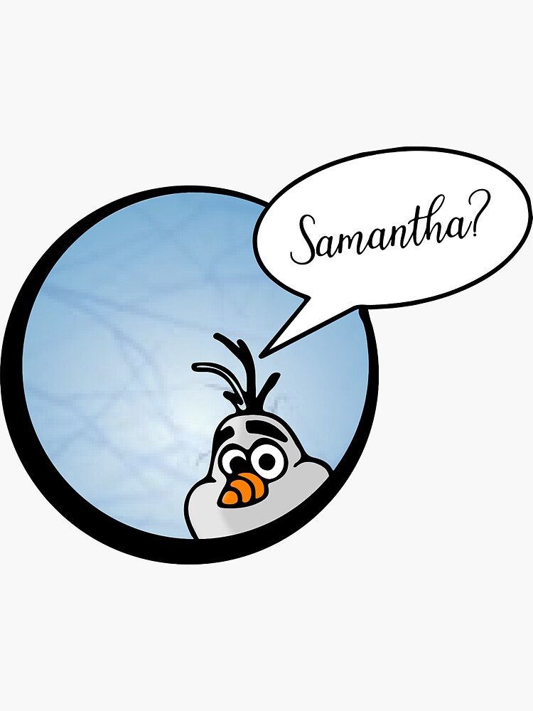 "SAMANTHA? COLOR" Sticker for Sale by annekarolle | Redbubble