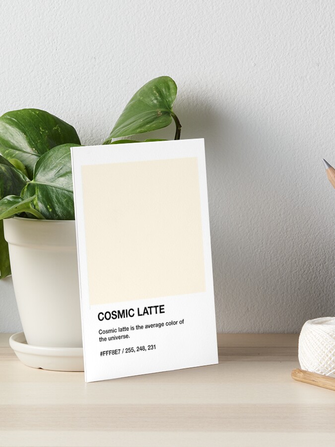 "Cosmic Latte Pantone Swatch" Art Board Print for Sale by aikaw | Redbubble