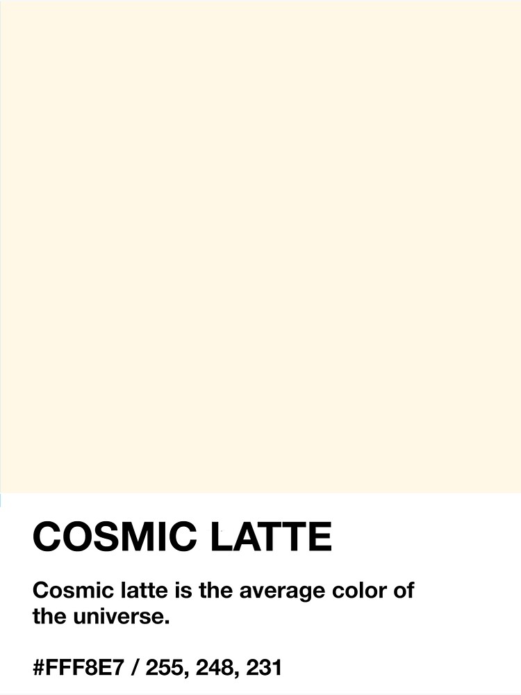 "Cosmic Latte Pantone Swatch" Sticker for Sale by aikaw | Redbubble