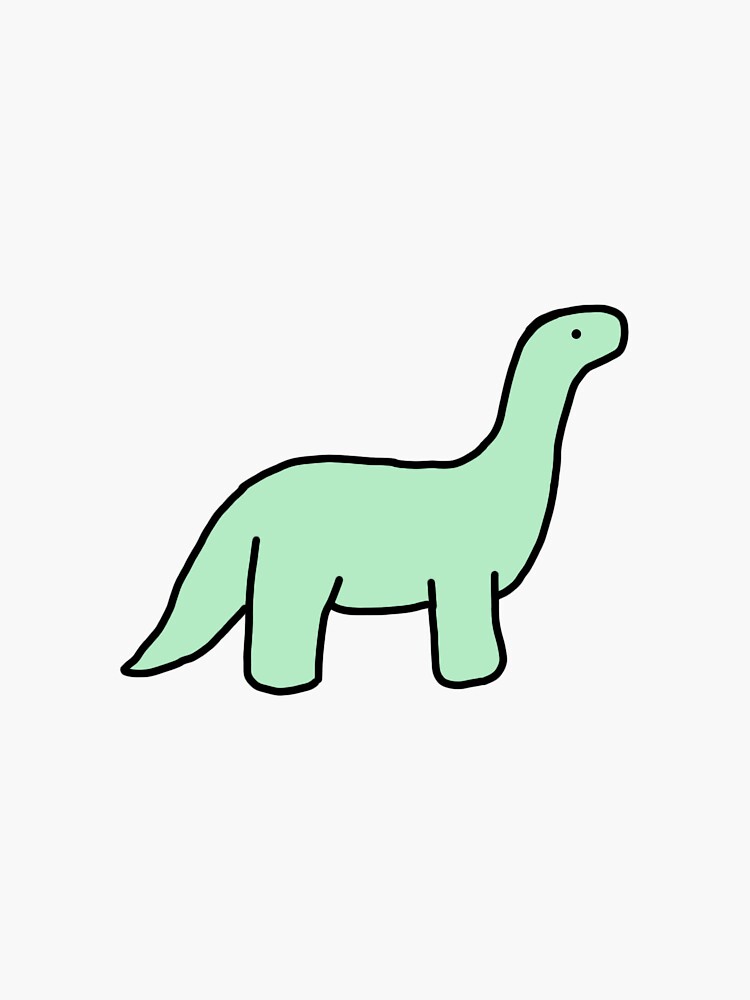 "green dinosaur sticker (2in)" Sticker for Sale by corinnahofler ...