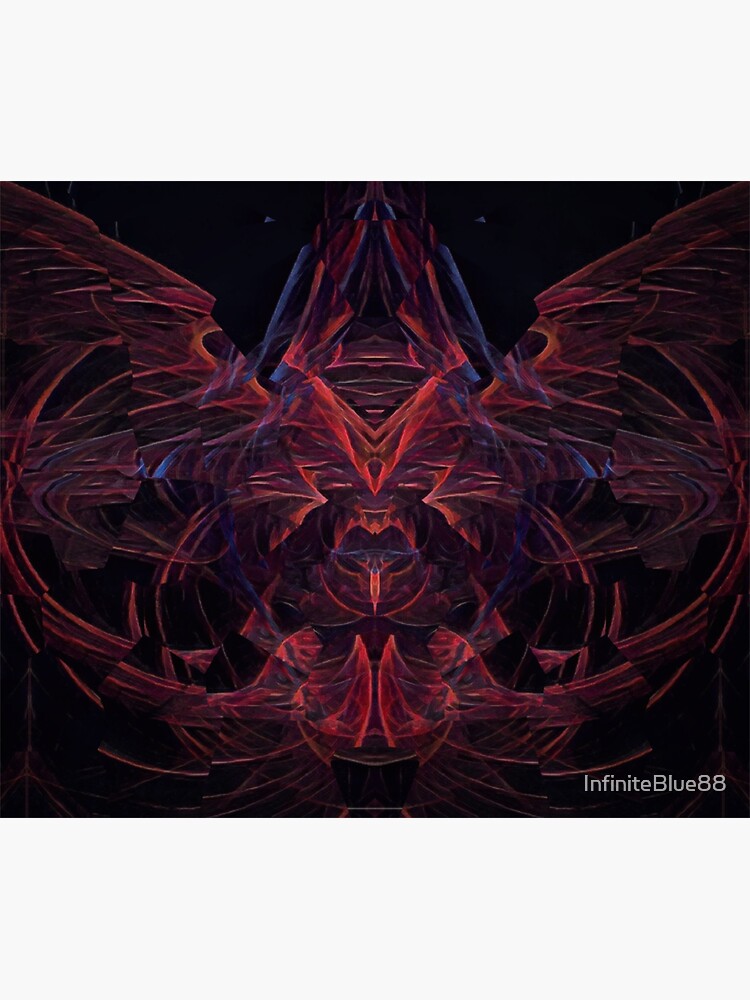 "Crimson Angel" Sticker for Sale by InfiniteBlue88 | Redbubble