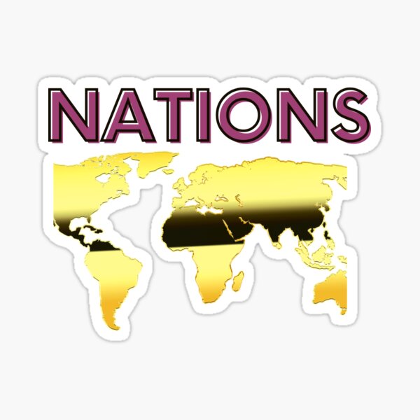 "All nations worldwide map" Sticker for Sale by suj3233 | Redbubble