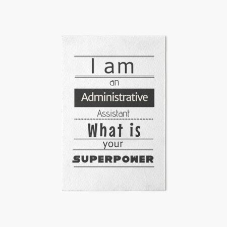 "Super Administrative Assistant" Art Board Print by Tifafantasy | Redbubble