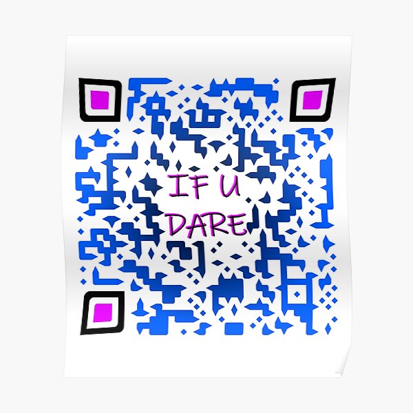 "QR code with a message - Sarcasm Ltd" Poster for Sale by TheFatWizard ...