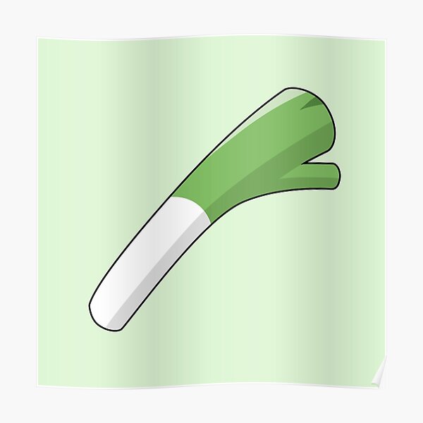 Hatsune Miku Leek Poster For Sale By Mikuknups Redbubble