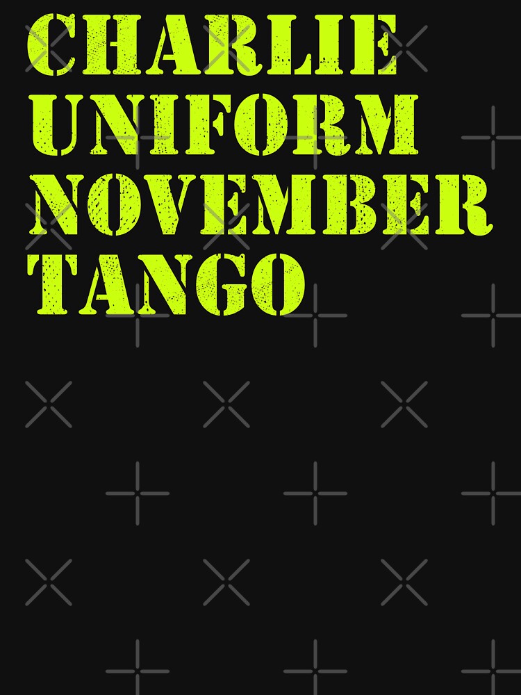 "Funny Charlie Uniform November Tango Phonetic Alphabet" T-shirt for ...