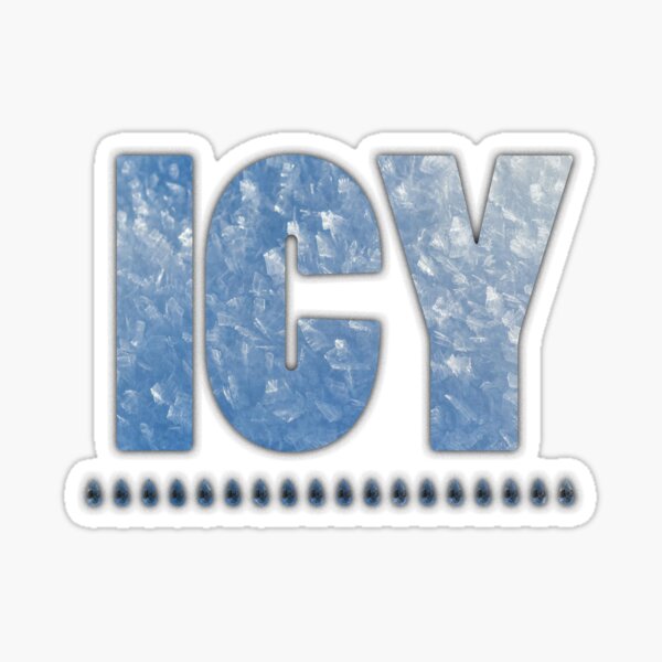 "ICY" Sticker for Sale by IronLungDesigns | Redbubble