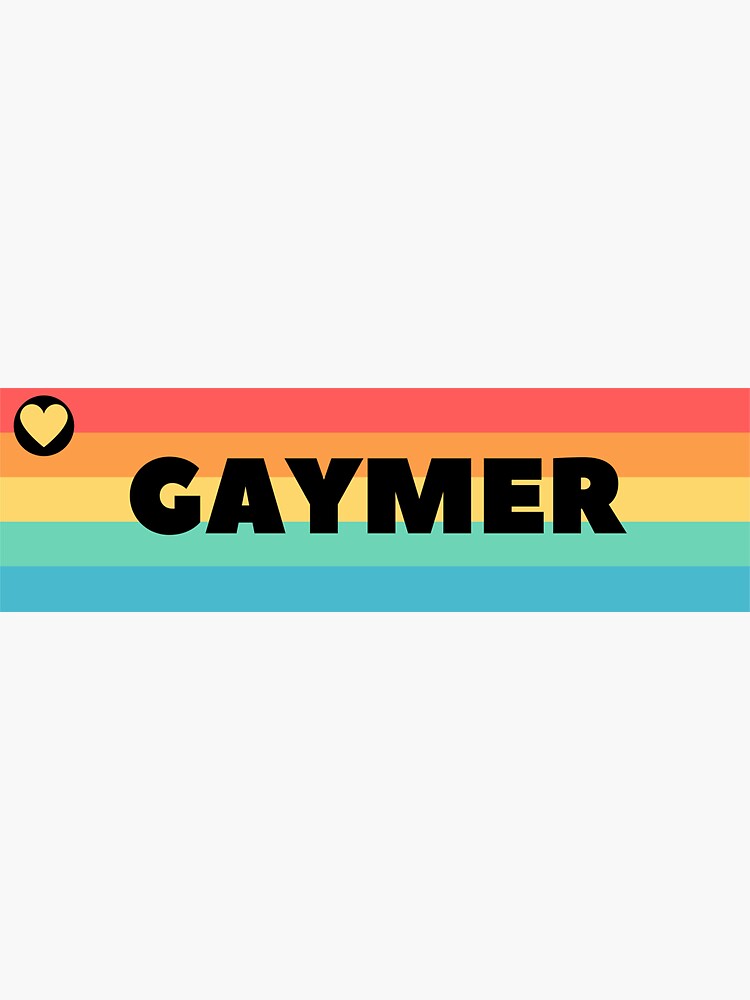 "Gaymer" Sticker by jpremiumdesigns | Redbubble